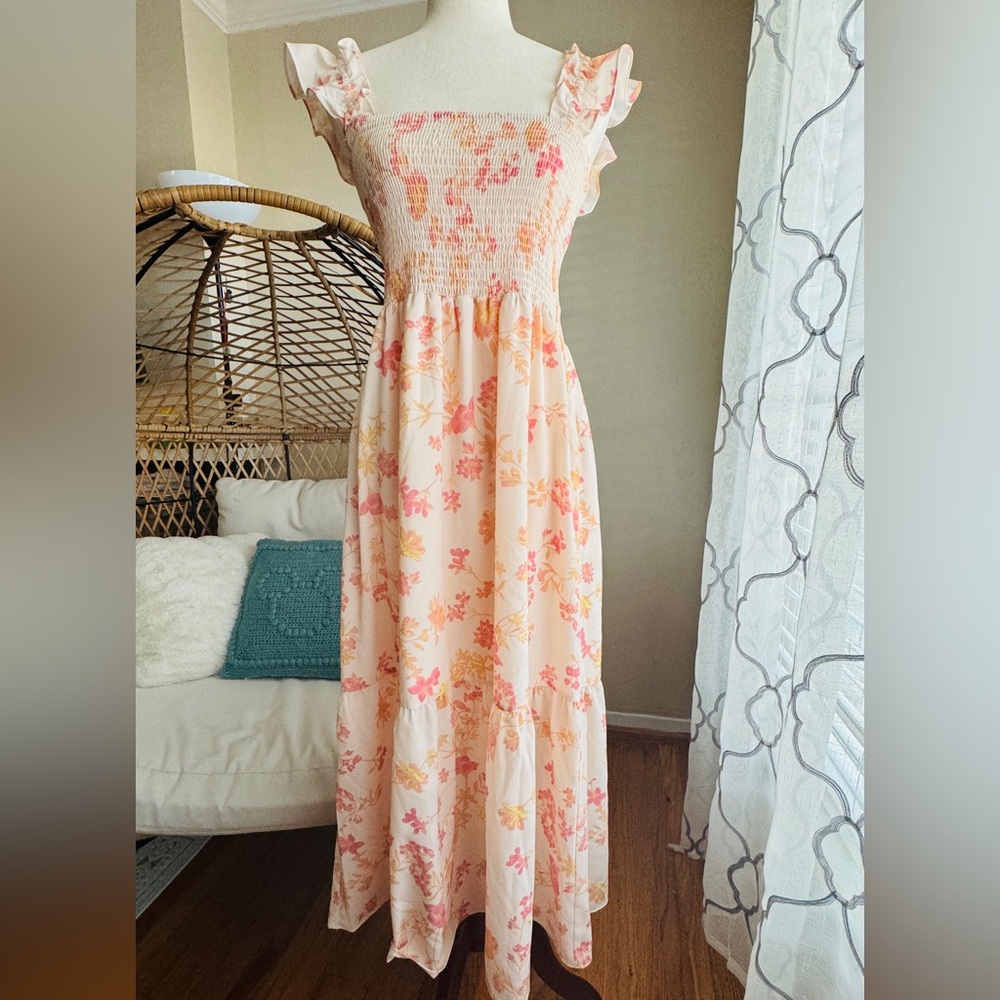 French Connection Floral Midi Dress - Gem